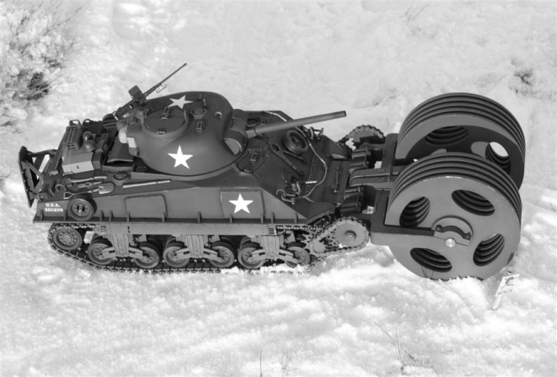 Sherman T1E3 mine-exploder conversion - TamiyaBlog