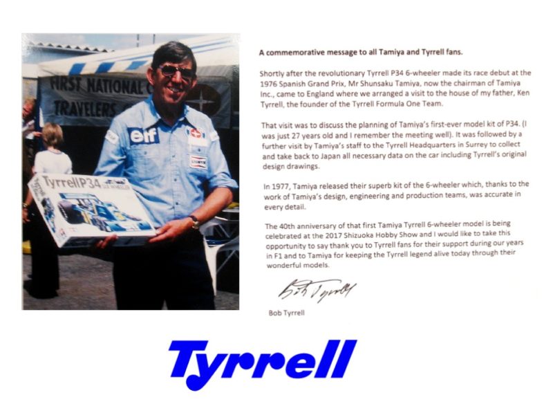 A message from Bob Tyrrell to Tamiya fans for the commemorative 40 ...