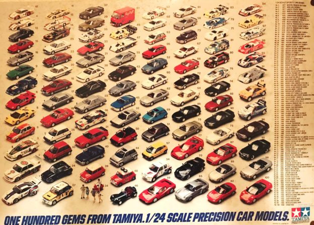 Tamiya 1/24 Scale Sports Car Series first hundert models poster ...