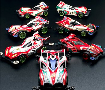 The history of Tamiya Mini 4WD in nice artistic photo arrangements ...