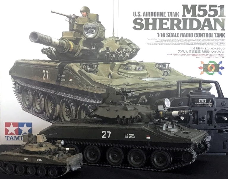 New Tamiya 56042 U.S. Airborne Tank M551 Sheridan Full-Option Kit ...