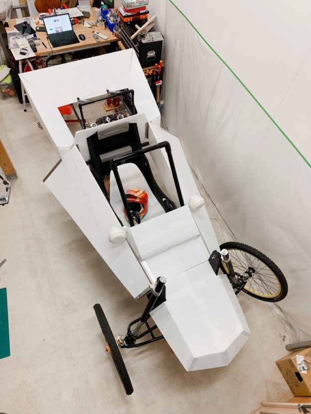 A very different full sized Tamiya Grasshopper at the Red Bull Box Cart ...