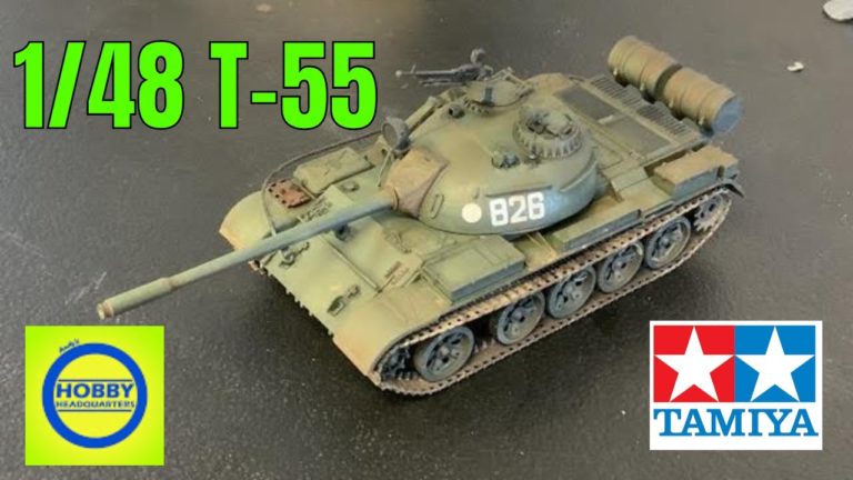 Video of building the new 1/48 Tamiya 32598 Russian Medium Tank T-55 ...