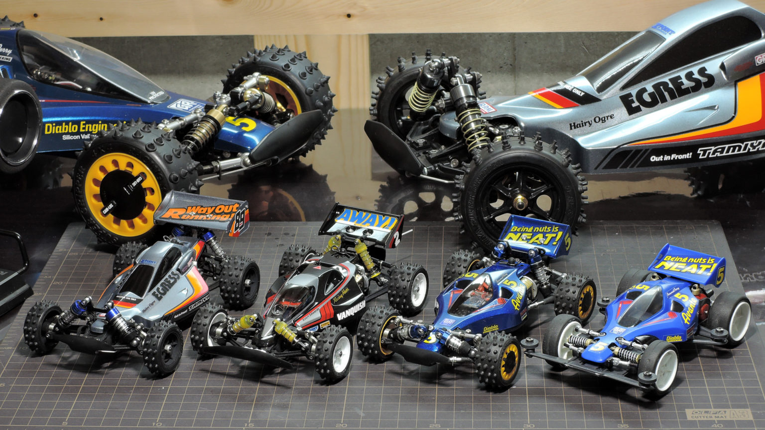Extremely impressive RC Mini 4WD 1/32 scale Tamiya Avante, Egress and ...