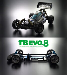 Peek preview videos of future Tamiya TB EVO.8 & Tamiya Egress Black ...