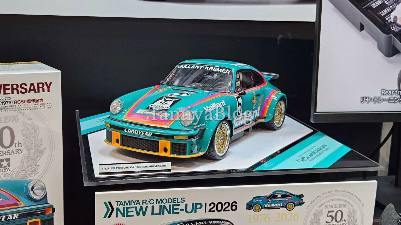 Tamiya 47524 Porsche 934 (1976) 50th Anniversary at Nuremberg Toy Fair ...